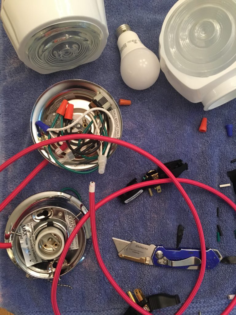 Plug-in Bunk Room Lights - Cate Holcombe Interiors